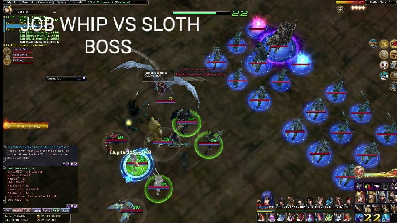 Main Whip VS Sloth Boss | Atlantica Online Valofe - YouTube