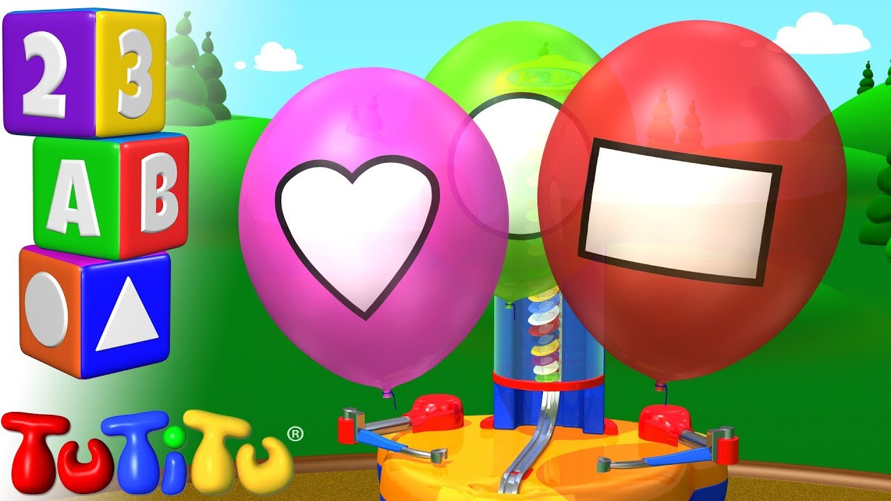 🟢🟦Fun Toddler Shapes Learning with TuTiTu Balloon Machine toy 🔶🟨TuTiTu ...