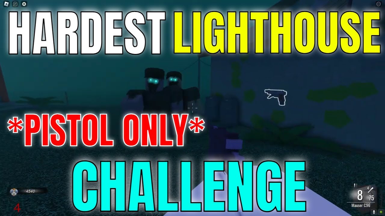THE HARDEST LIGHTHOUSE CHALLENGE EVER! Pistol Only Lighthouse Map ...
