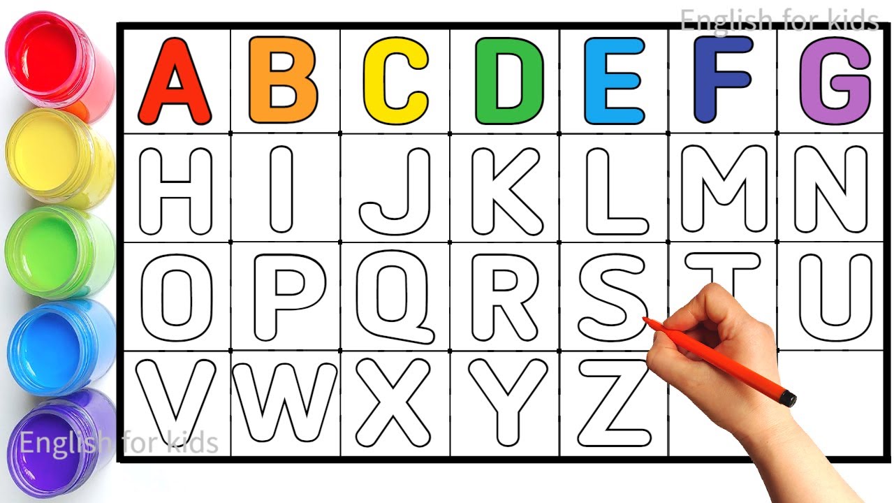 유아와 아이들을 위한 점선 따라 대문자 소문자 알파벳 쓰기 모음 알파벳송 Abcd Abcd Alphabet