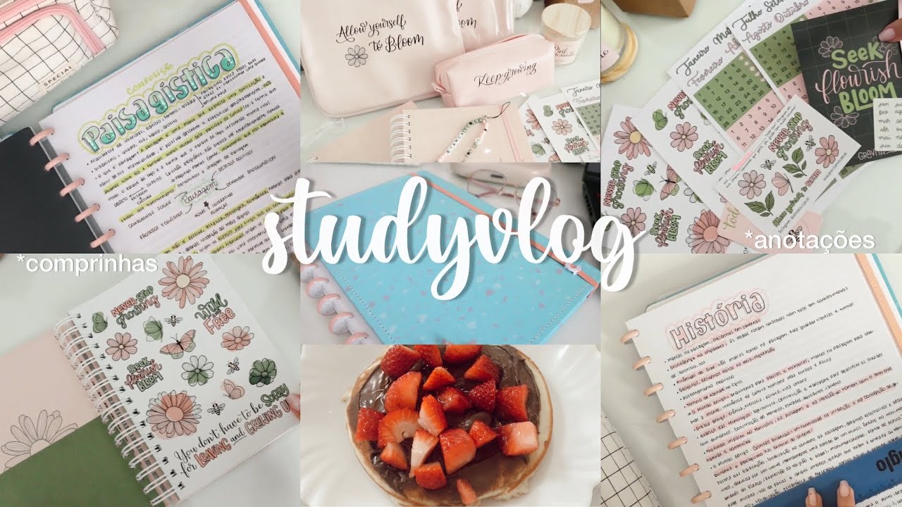 STUDYVLOG | DICAS DE COMO ESTUDAR PARA PROVAS - YouTube