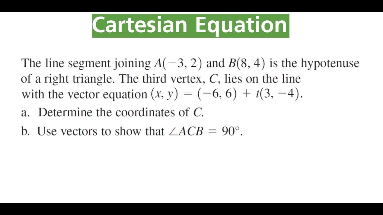 COORDINATES OF Right Triangle VERTEX That Lies On Line (x, y) = (-6, 6 ...