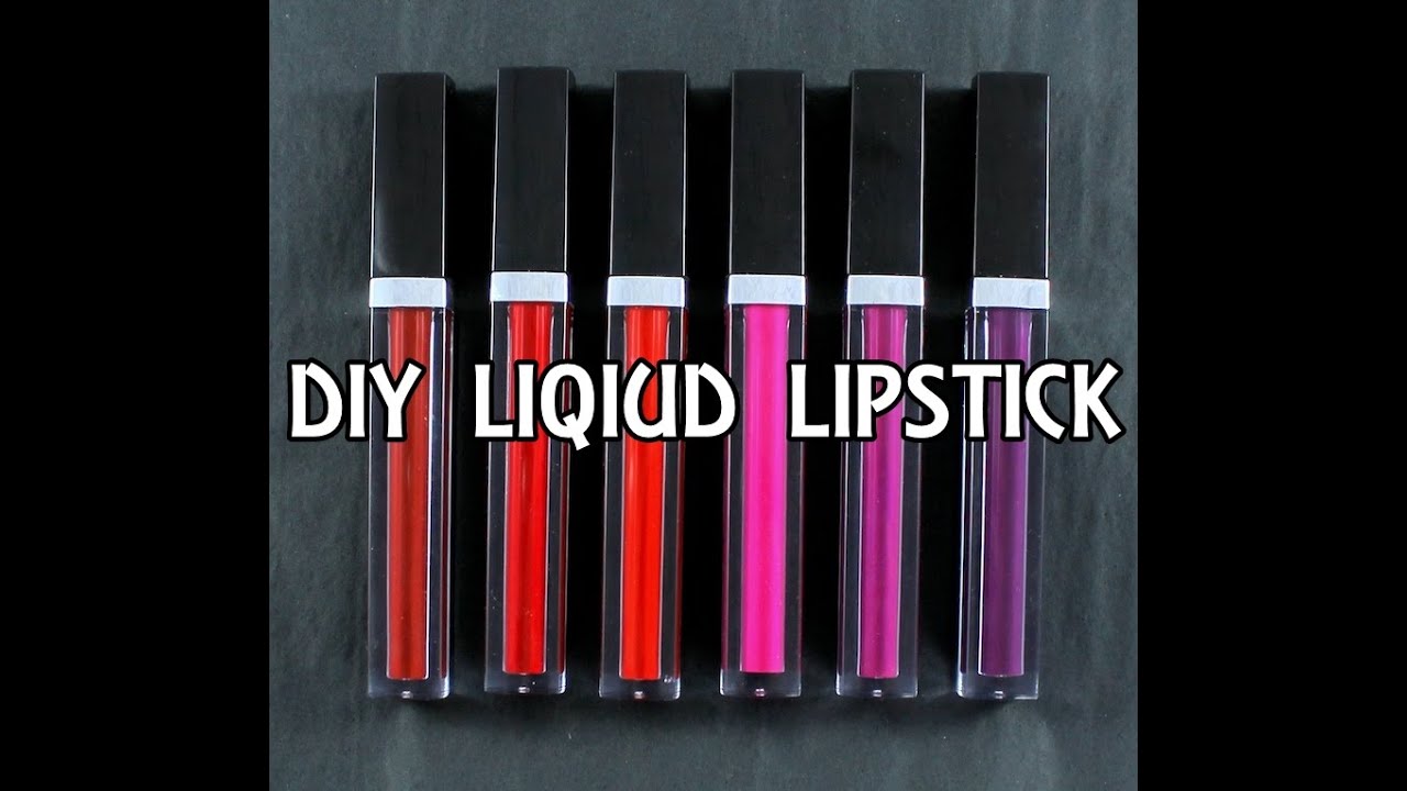 DIY Liquid Lipsticks ft. LA Girl Glazed Lip Paints - YouTube