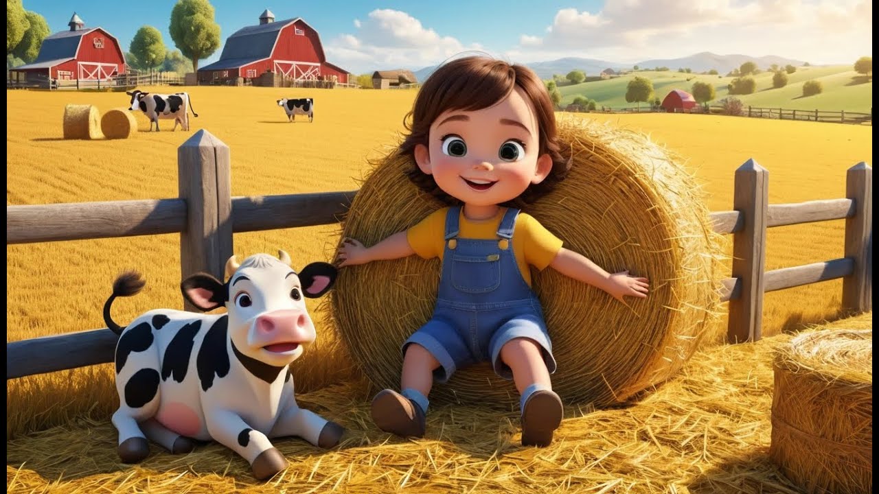 Baby Cow Say Moo Moo Moo | Farm Animal Song for Kids | Mooing Fun ...