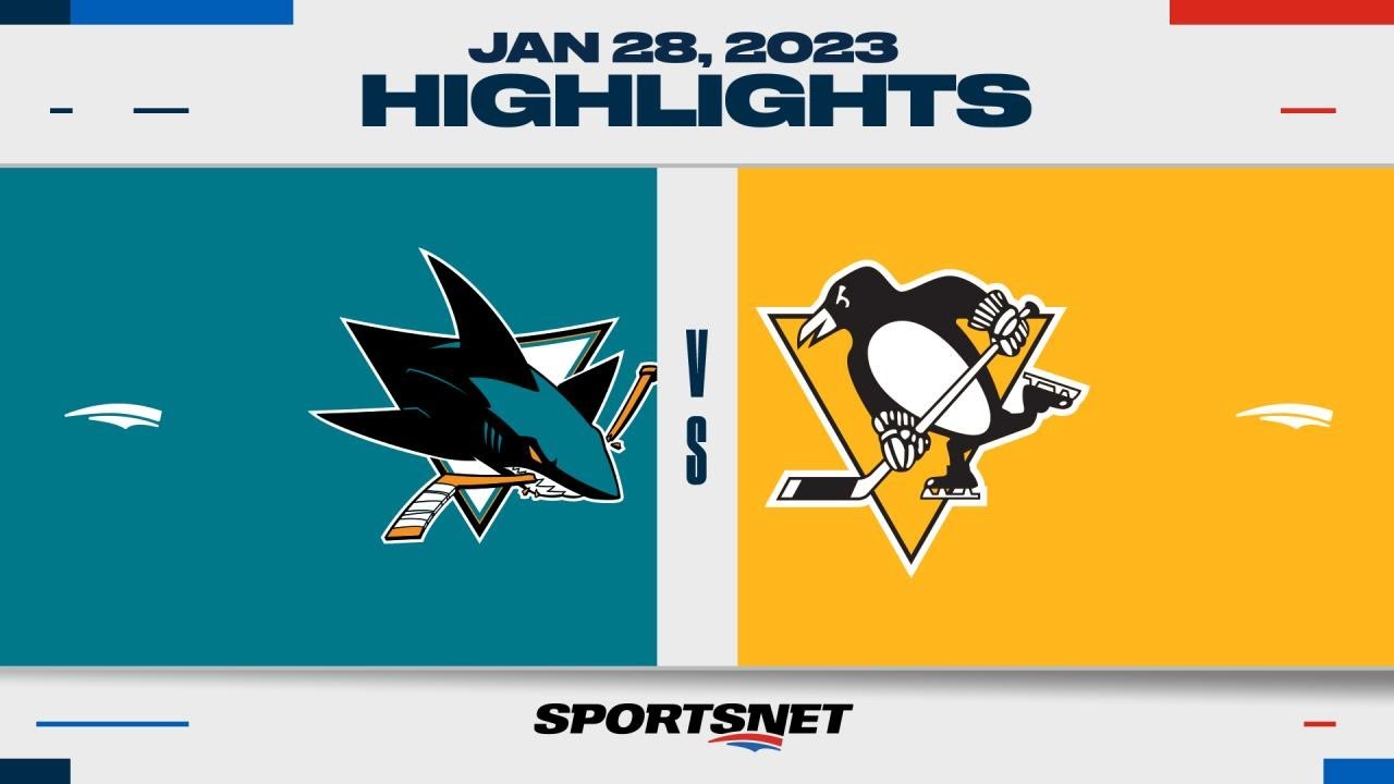 NHL Highlights | Sharks vs. Penguins - January 28, 2023 - YouTube