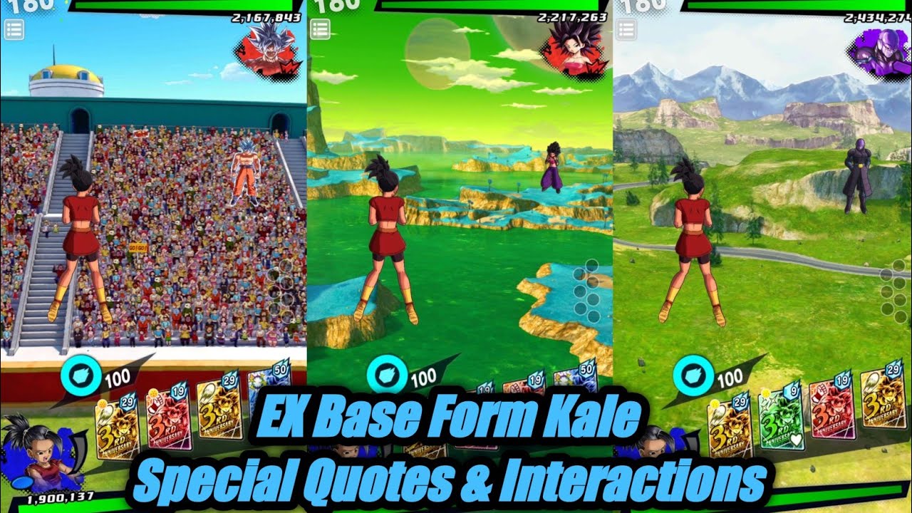 EX Base Form Kale Special Intro & Winning Quotes and Interaction Dragon ...
