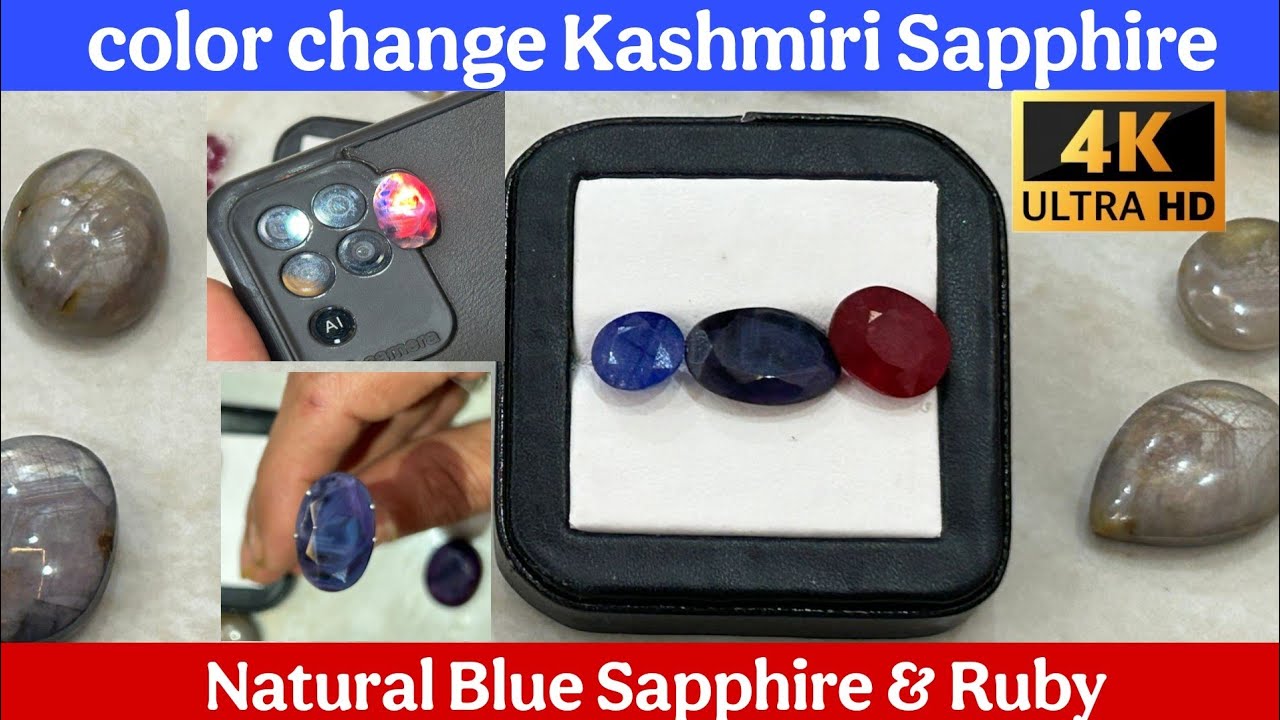 Natural Sapphire | colour change sapphire| Kashmir Sapphire | 100% ...