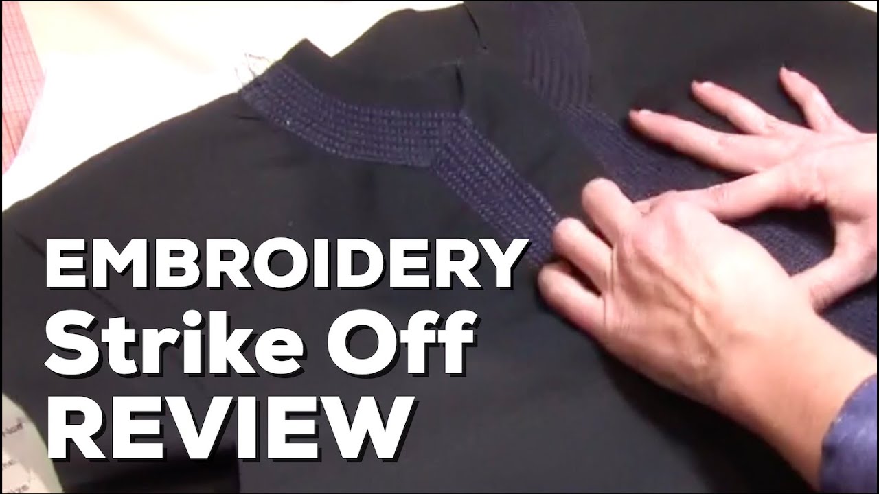 Embroidery Strike Off Review | Clothing Manufacturers | Fashion Design ...