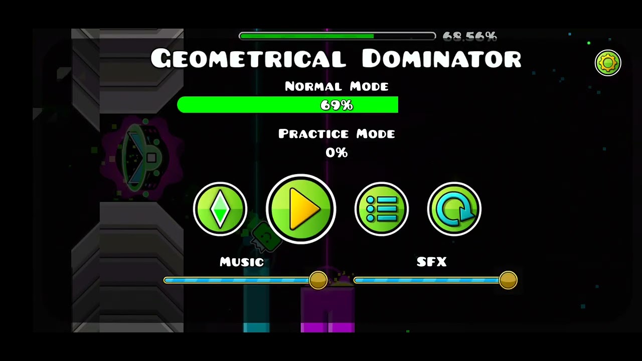 geometry dash geometrical dominator best run - YouTube