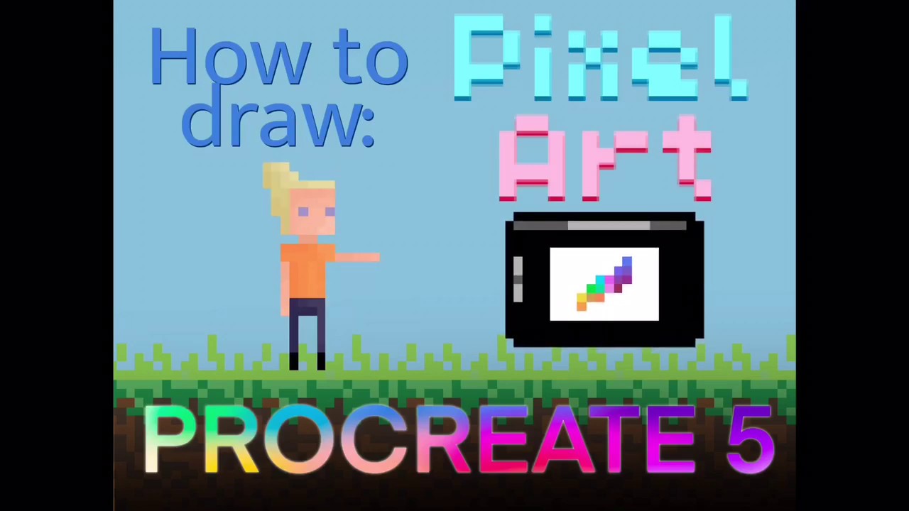 How To Draw PIXEL ART In PROCREATE Time Lapse Tips How To Export how-to-draw-pixel-art-in-procreate-time-lapse-tips-how-to-export