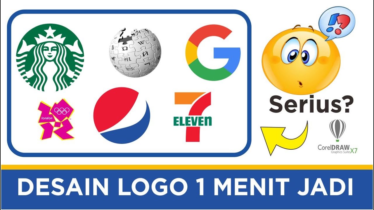 [ 1 MENIT JADI ] TIPS DESAIN LOGO MUDAH DAN CEPAT ~ Cara Membuat Logo ...