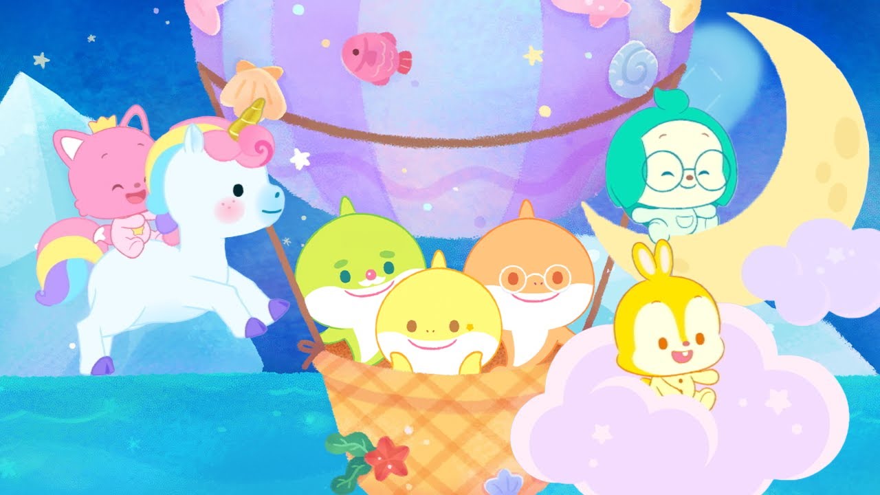 80min⭐️Baby Shark Lullabies | Baby Sensory | Bedtime Animation ...