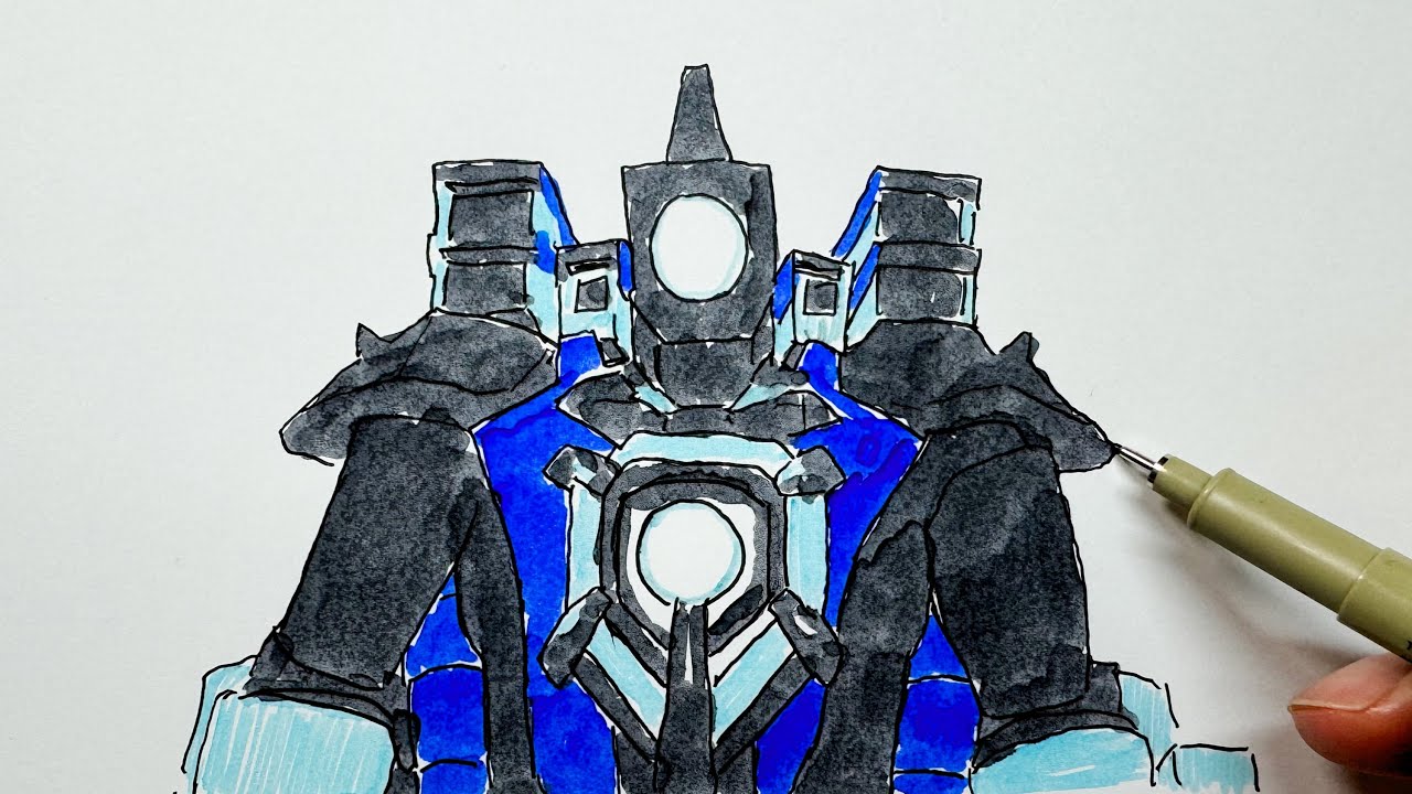 How to Draw Titan Cameraman 2099 From Skibidi Toilet Multiverse - YouTube