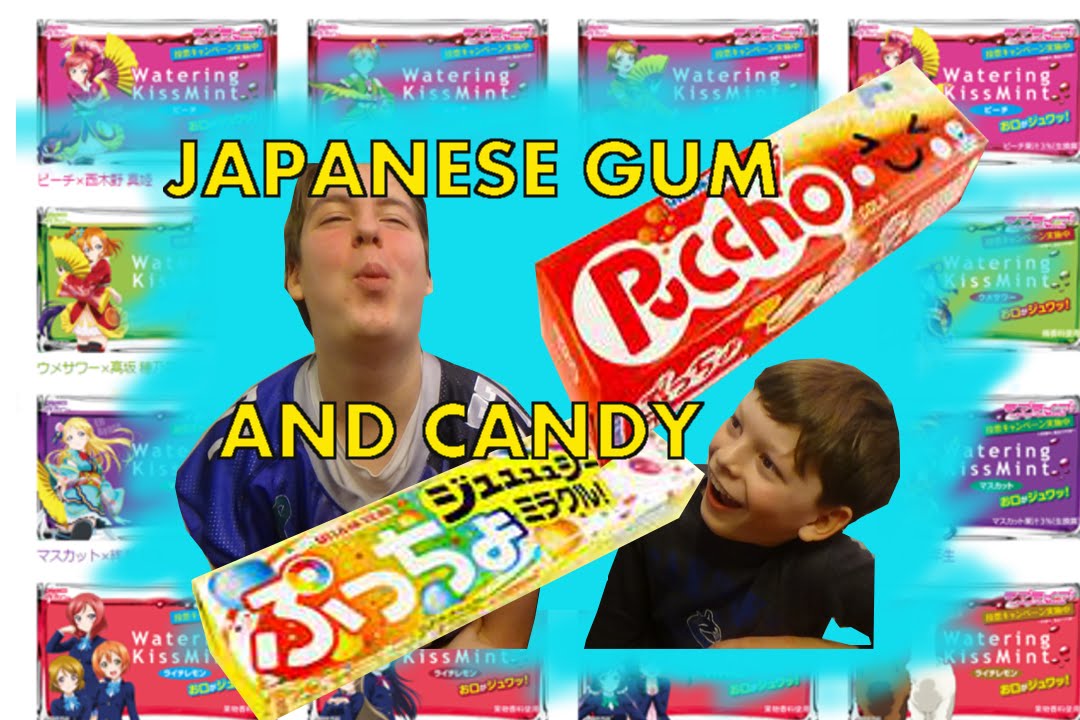 KID'S TRY JAPANESE GUM AND CHEWY CANDY (PUCCHO CANDY) AND (WATERING ...