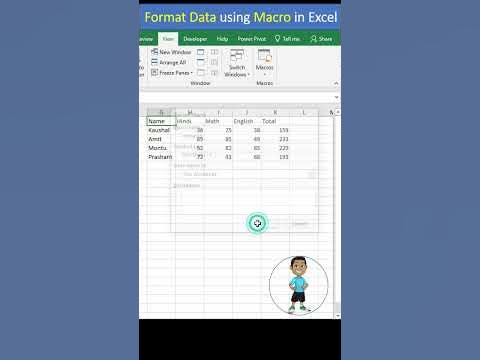 Format data using macro in excel #excel #exceltips #exceltutorial #msexcel #shorts # ...