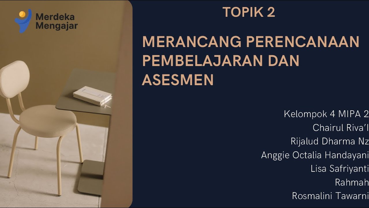 MERANCANG PERENCANAAN PEMBELAJARAN DAN ASESMEN - YouTube