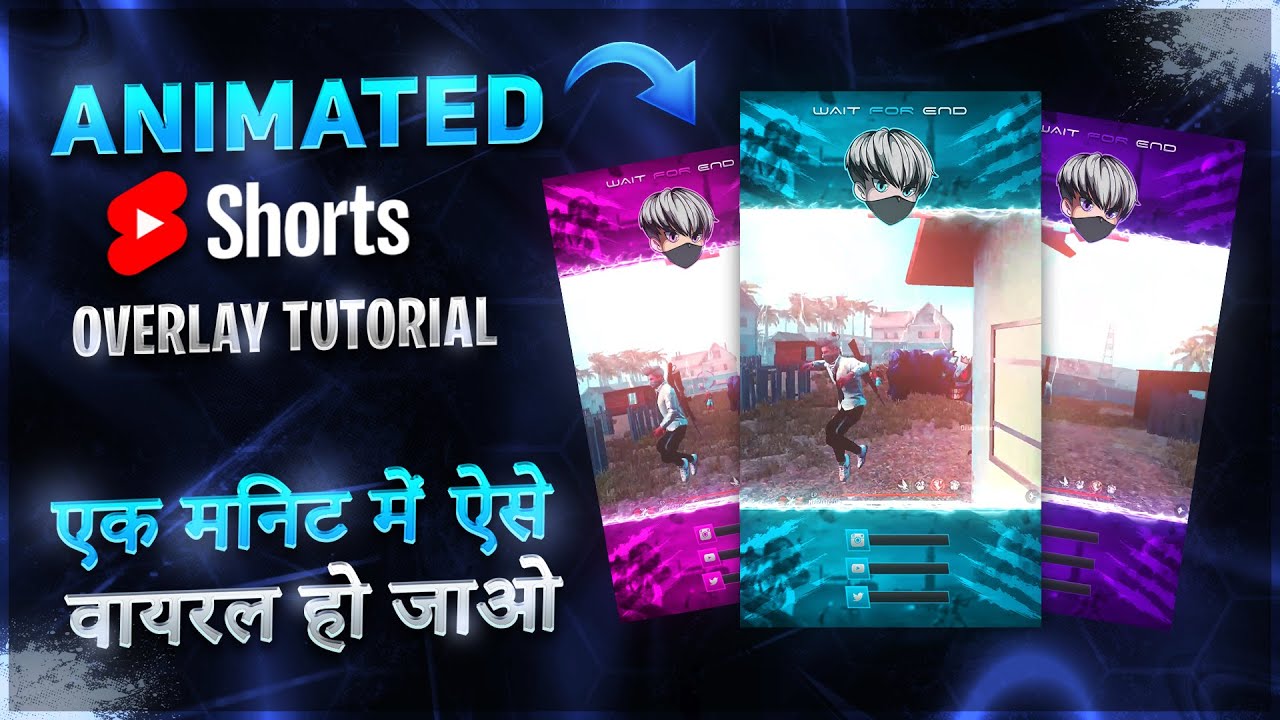How to Make Trending 🔥 Animated Shorts Overlay | Shorts Video ke Liye ...