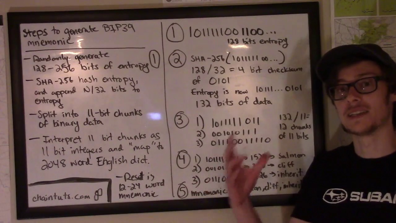 BIP39 Mnemonics Made Easy (Part 2 – The Tech of Bits to Backups) - YouTube