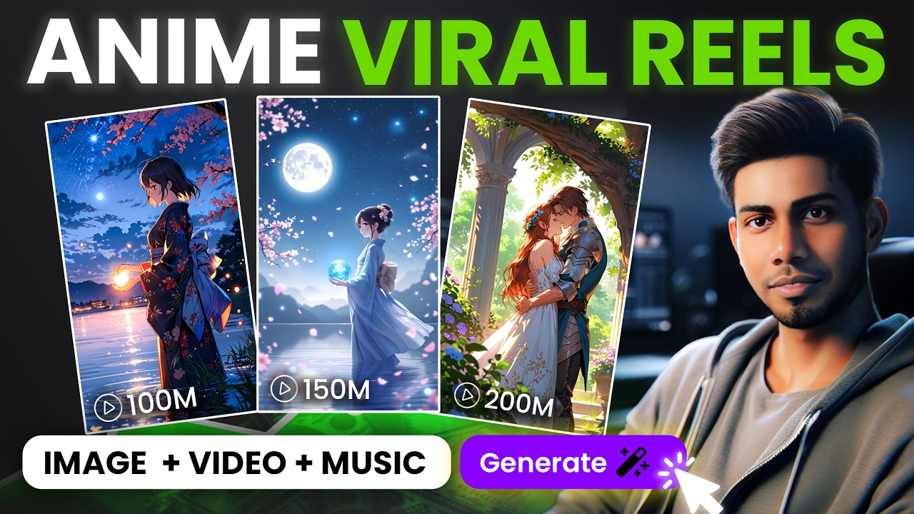Make Viral AI Anime Reels in Minutes (FREE & Easy!) | Trending Method ...