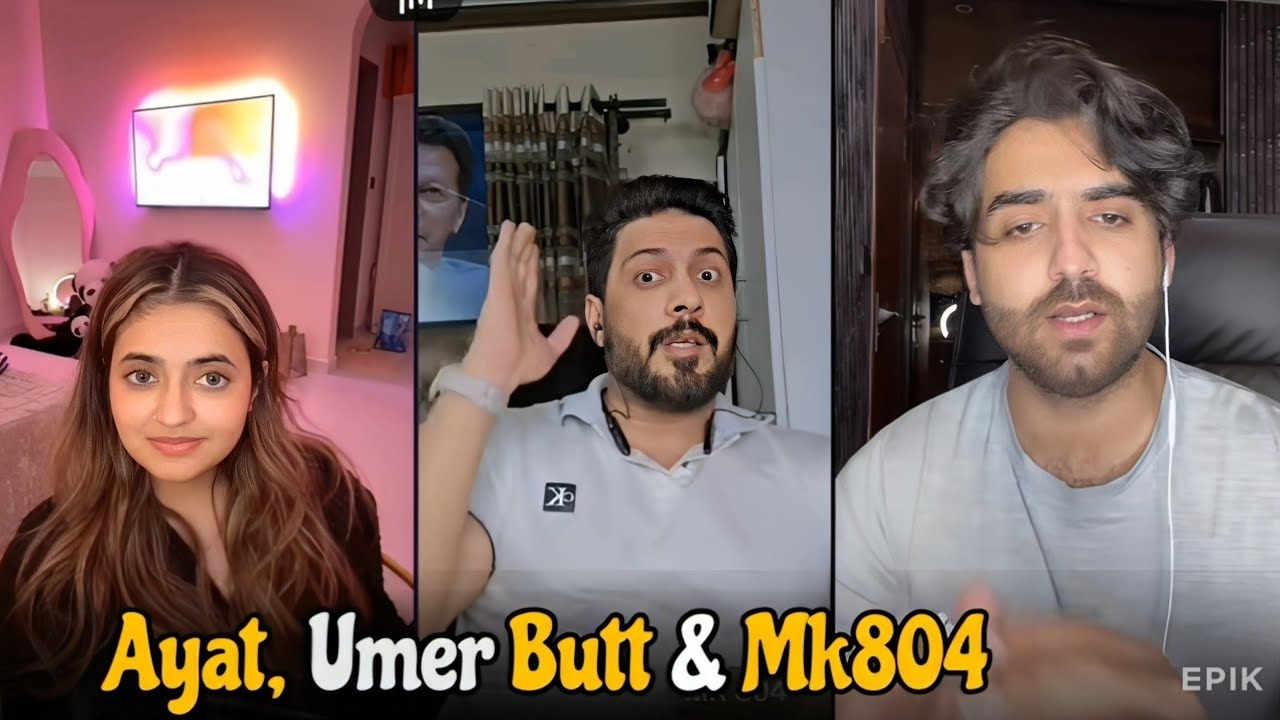 August 12, 2025 TikTok Live Match 😂 | Ayat, Umer Butt & Mk804 | Funny Moments 🤣😂 - YouTube
