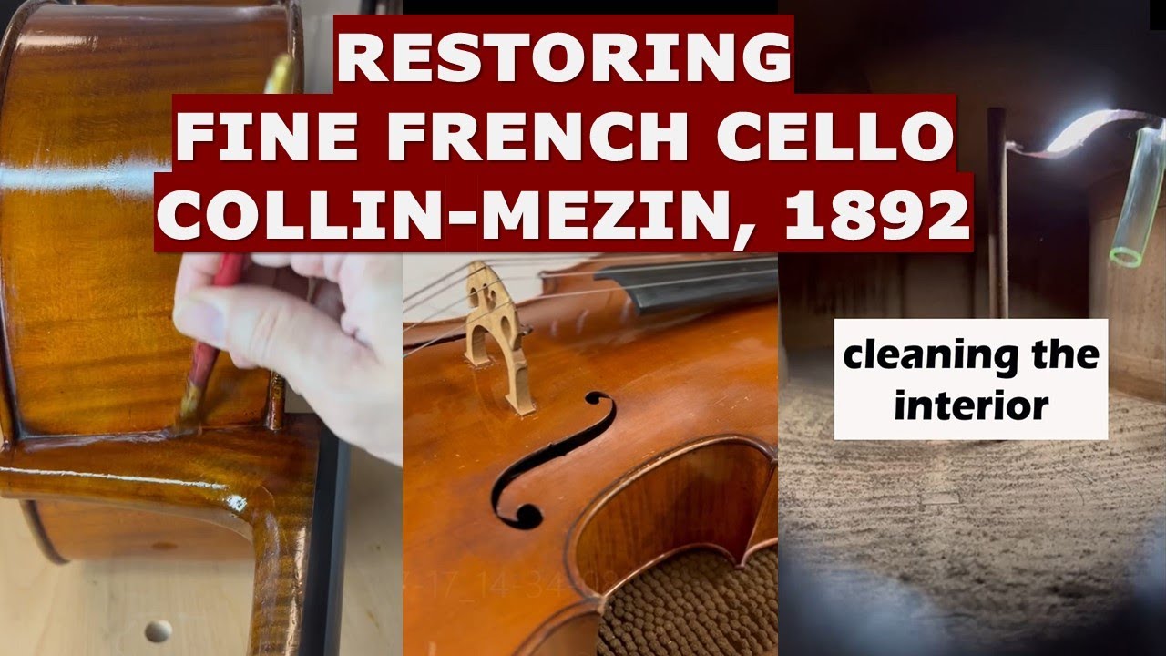Cello Restoration - Fine Cello Collin-Mezin fr. France in 1892 #asmr ...