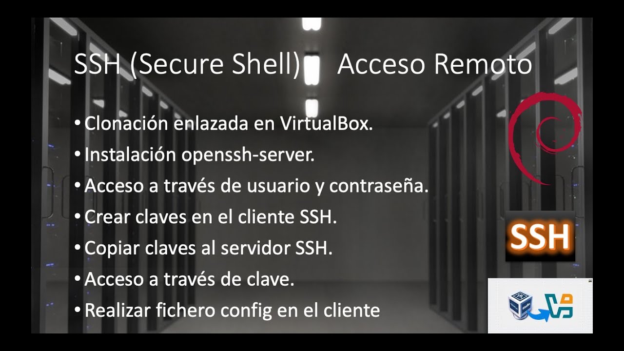 Configuración SSH Linux, Debian, Ubuntu, acceso remoto seguro. Configura tu servidor ssh acceso ...