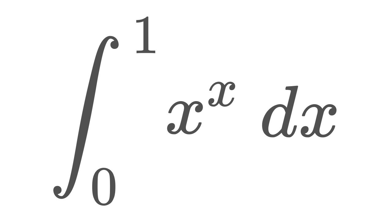 Integral X x From 0 To 1 YouTube