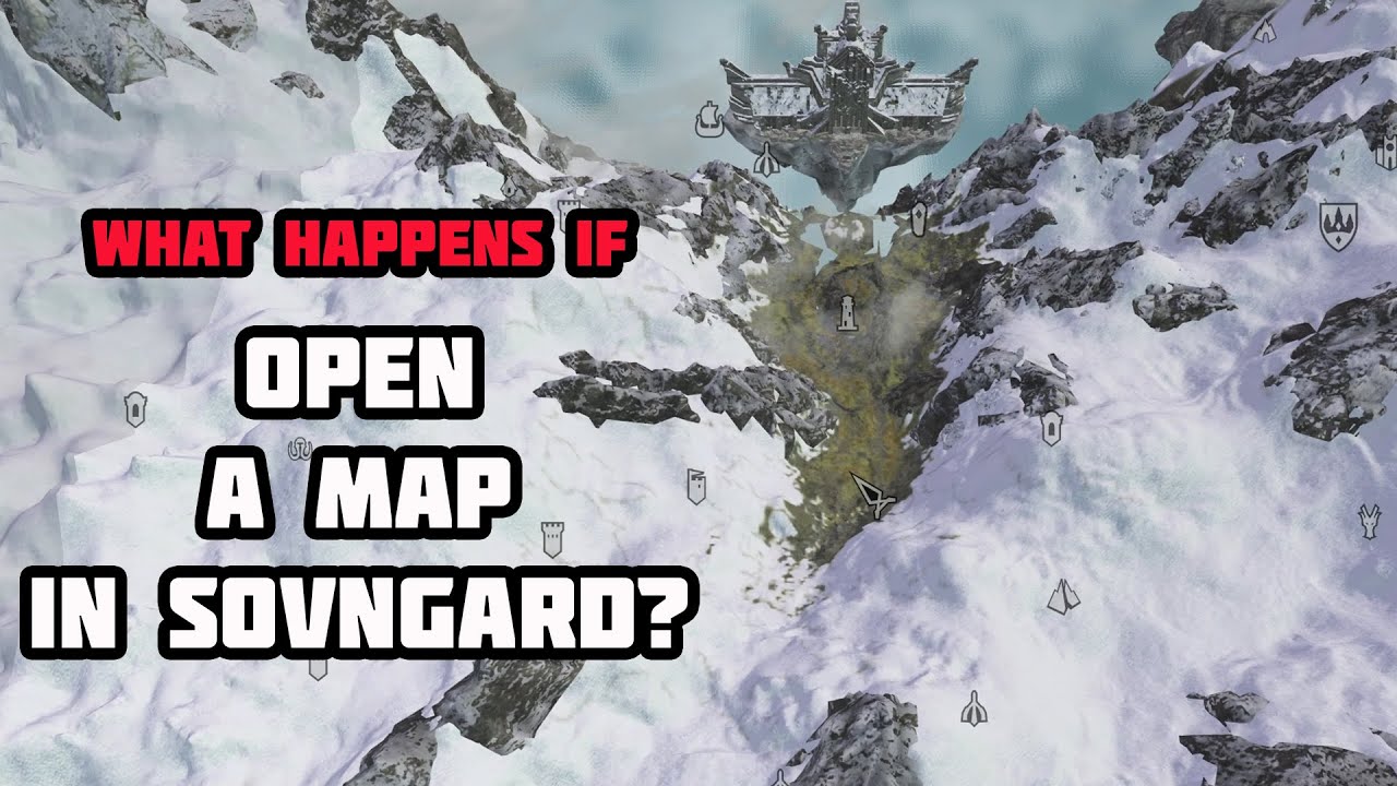 What Happens If You Open a Map IN SOVNGARD? Skyrim - YouTube