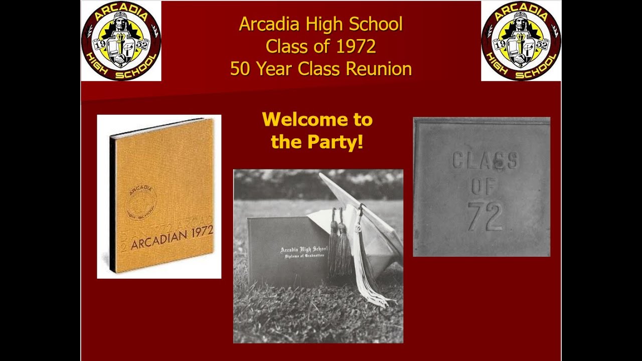 ARCADIA HIGH SCHOOL CLASS OF 1972 50 YEAR CLASS REUNION - YouTube
