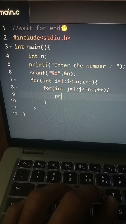 Square Pattern printing in c - YouTube