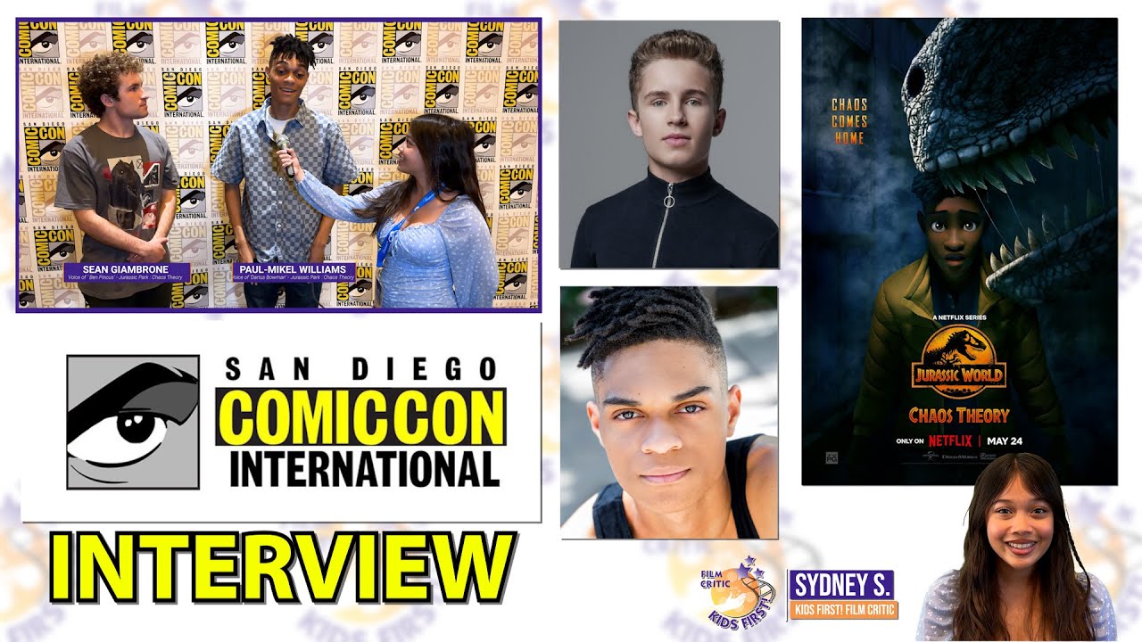 Sydney S. interviews Paul Mikel Williams and Sean Giambrone (Jurassic ...