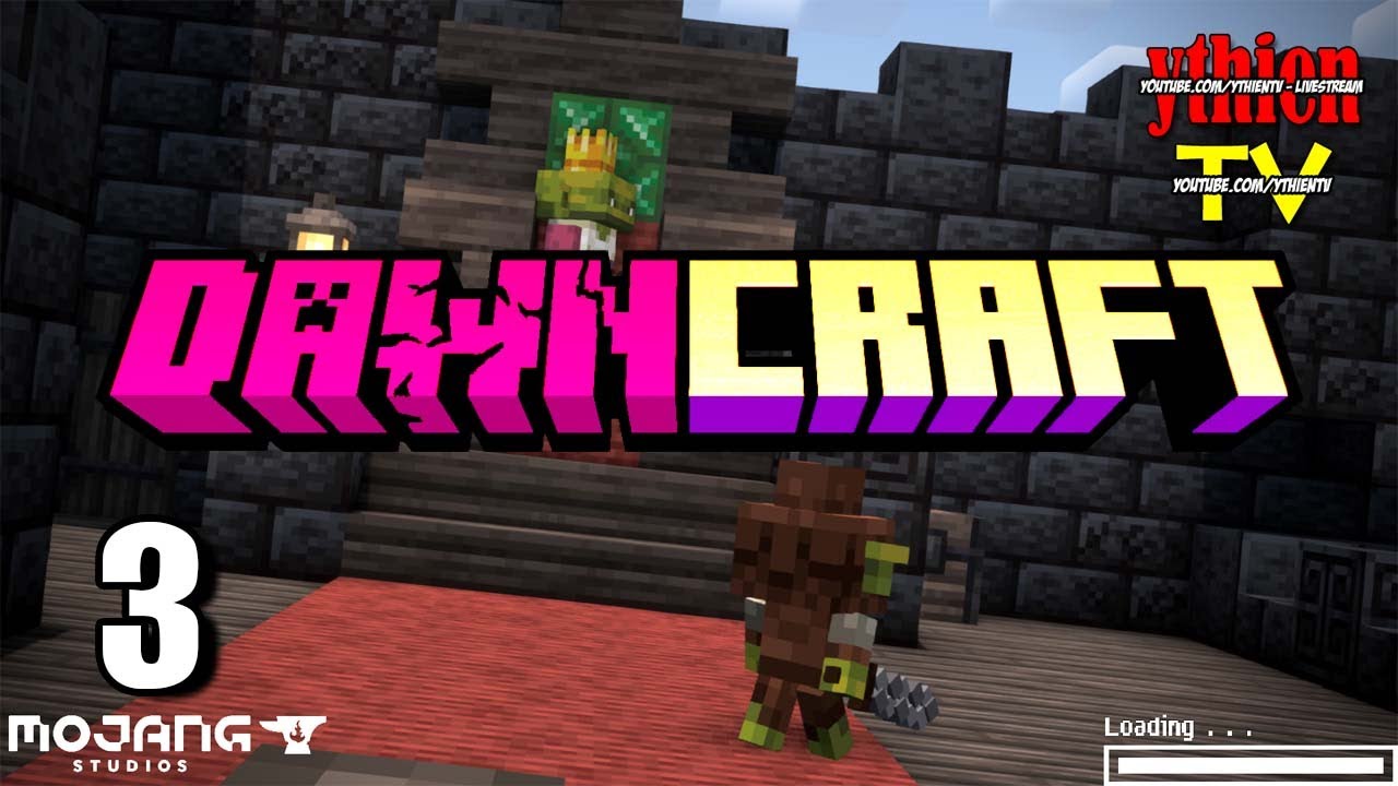Minecraft DawnCraft - LIVE 03 - BONE HORDE APPEARED - YouTube