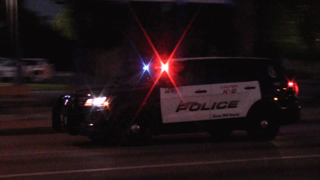 Fontana Police Department Ford Explorers & AMR Responding/Arriving On ...
