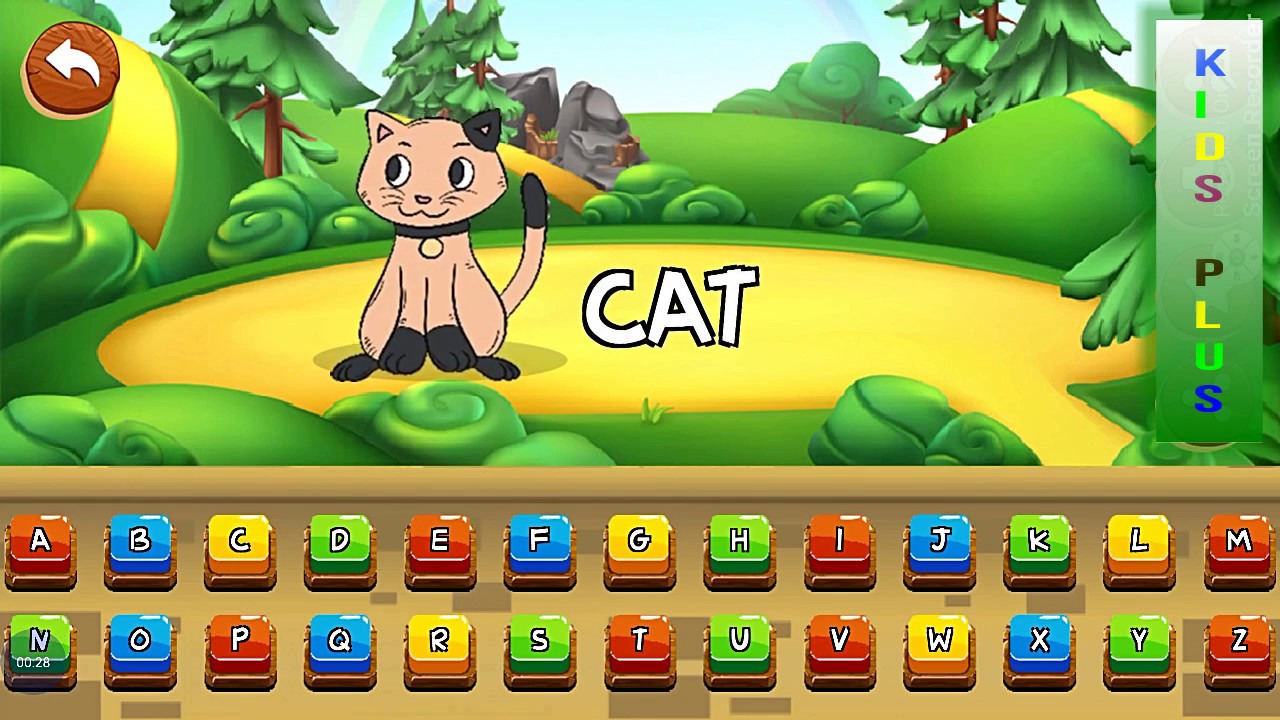 Learn ABCD 1234 without music for kids || A For Apple-ABC Alphabet for ...