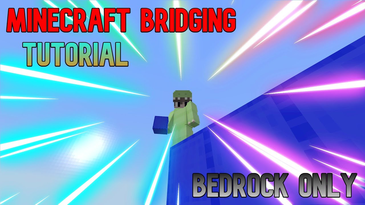Minecraft Bridging Tutorial (BEDROCK EDITION) - YouTube