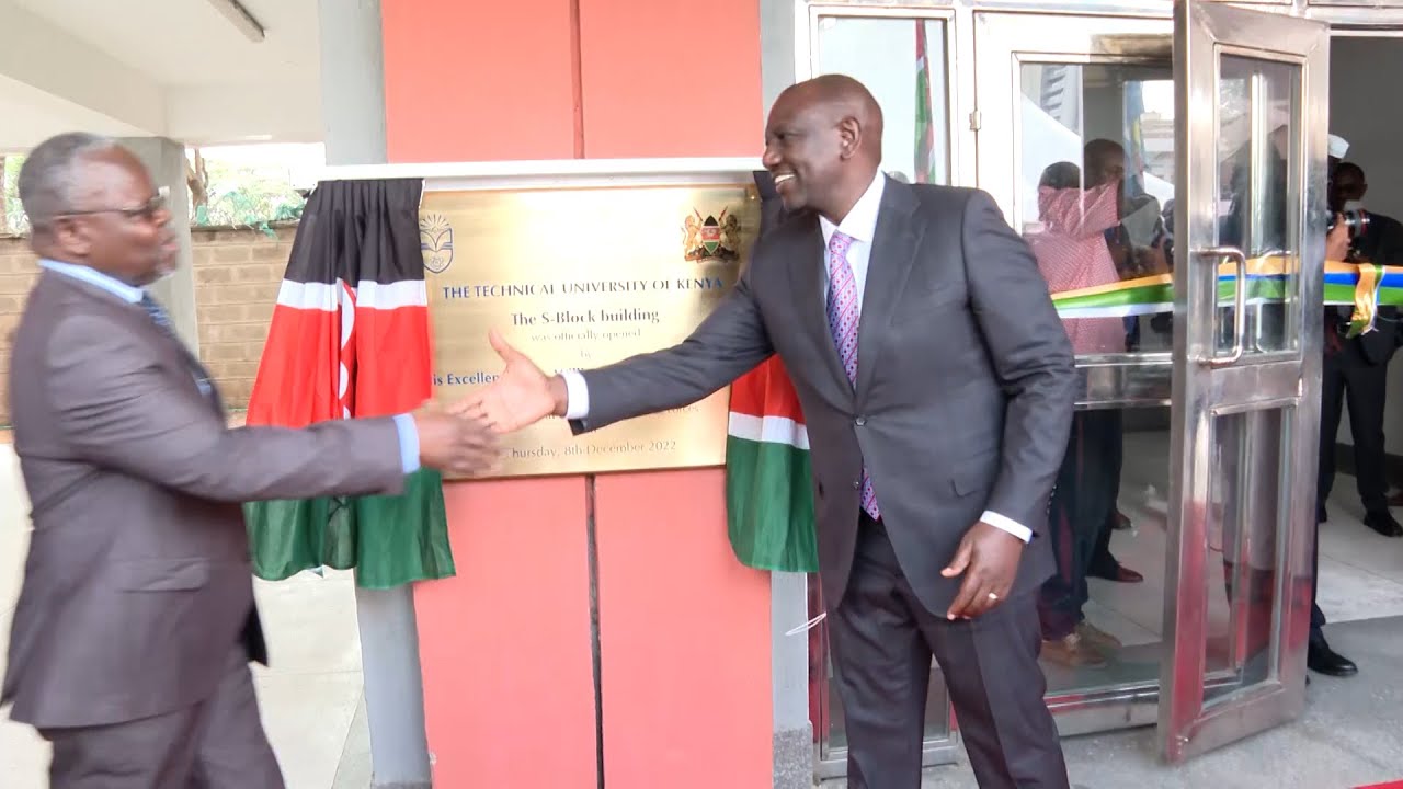 President Ruto Launches New Tuition Blocks at Technical University of ...