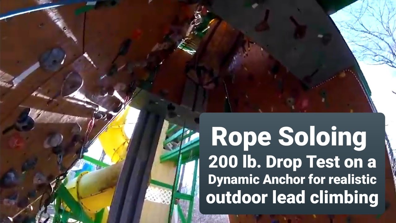 Rope Soloing- Wild Country Revo 200 lb. Drop Test on lead climbing ...