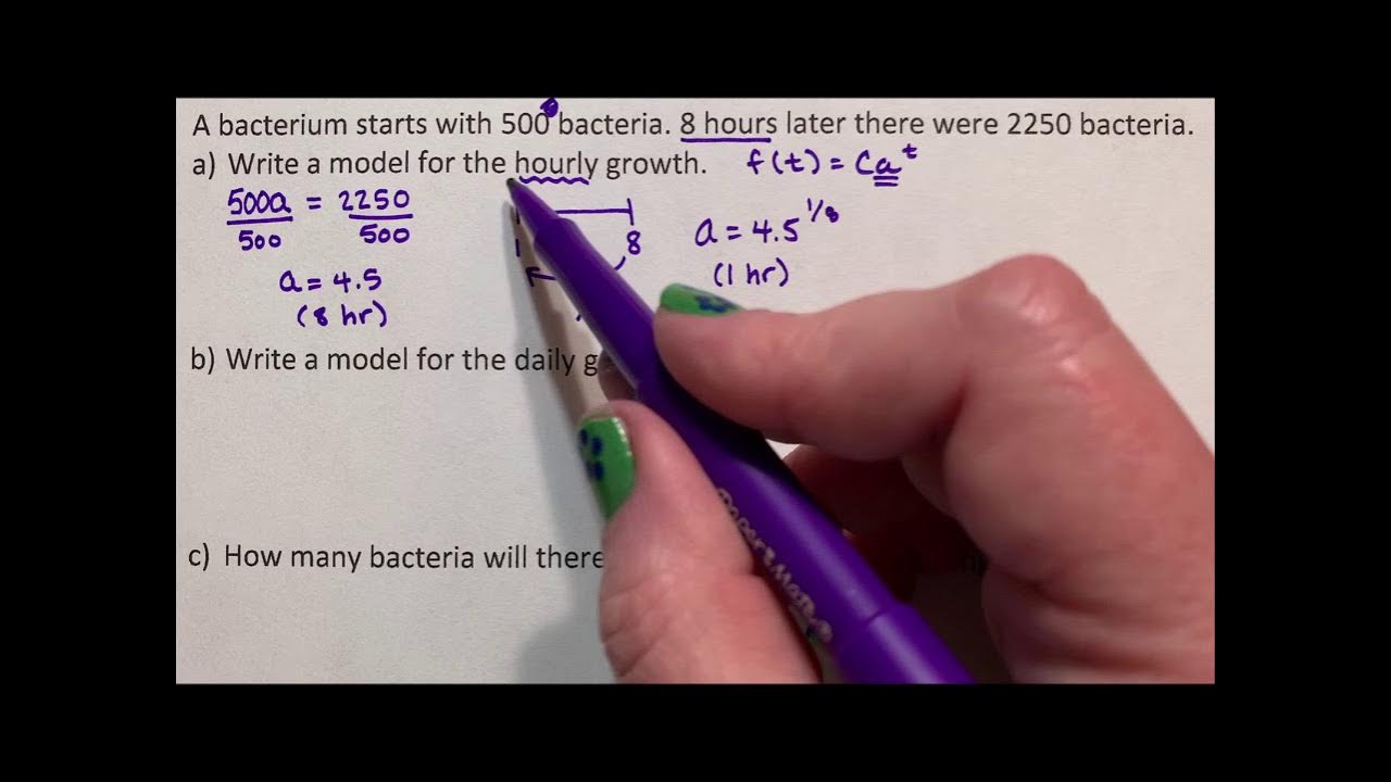 Exponential Equation - Creating a Model - YouTube