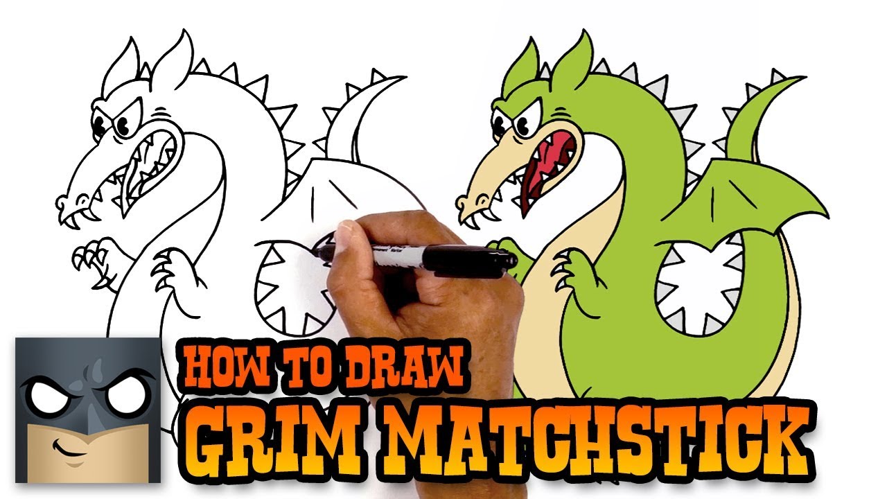 How to Draw Grim Matchstick | Cuphead (Art Tutorial) - YouTube