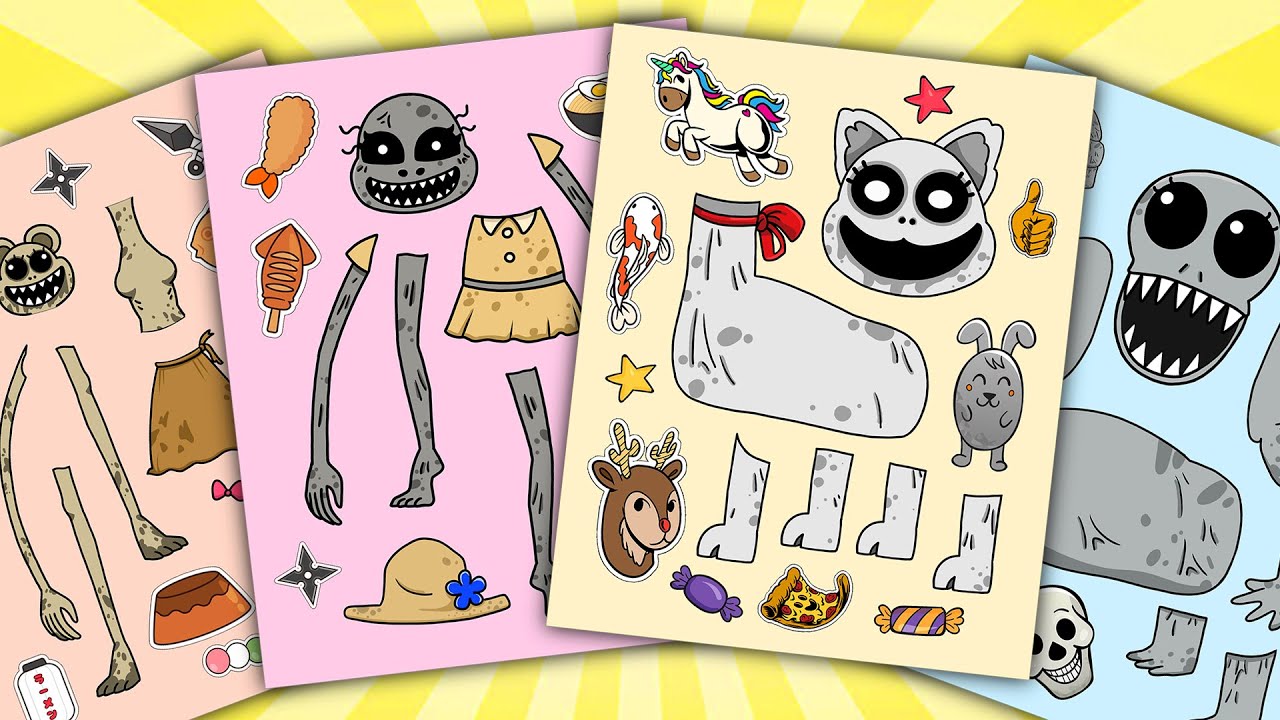 Decorate with Sticker Book Zoonomaly - The character's gender is ...