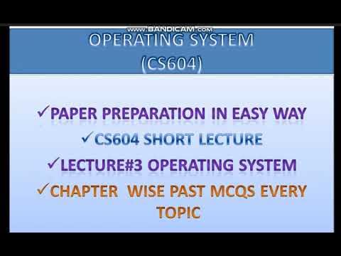 CS604 Mid term preparation Grand Quiz Short Lecture#3|Operating System conceptual study| - YouTube