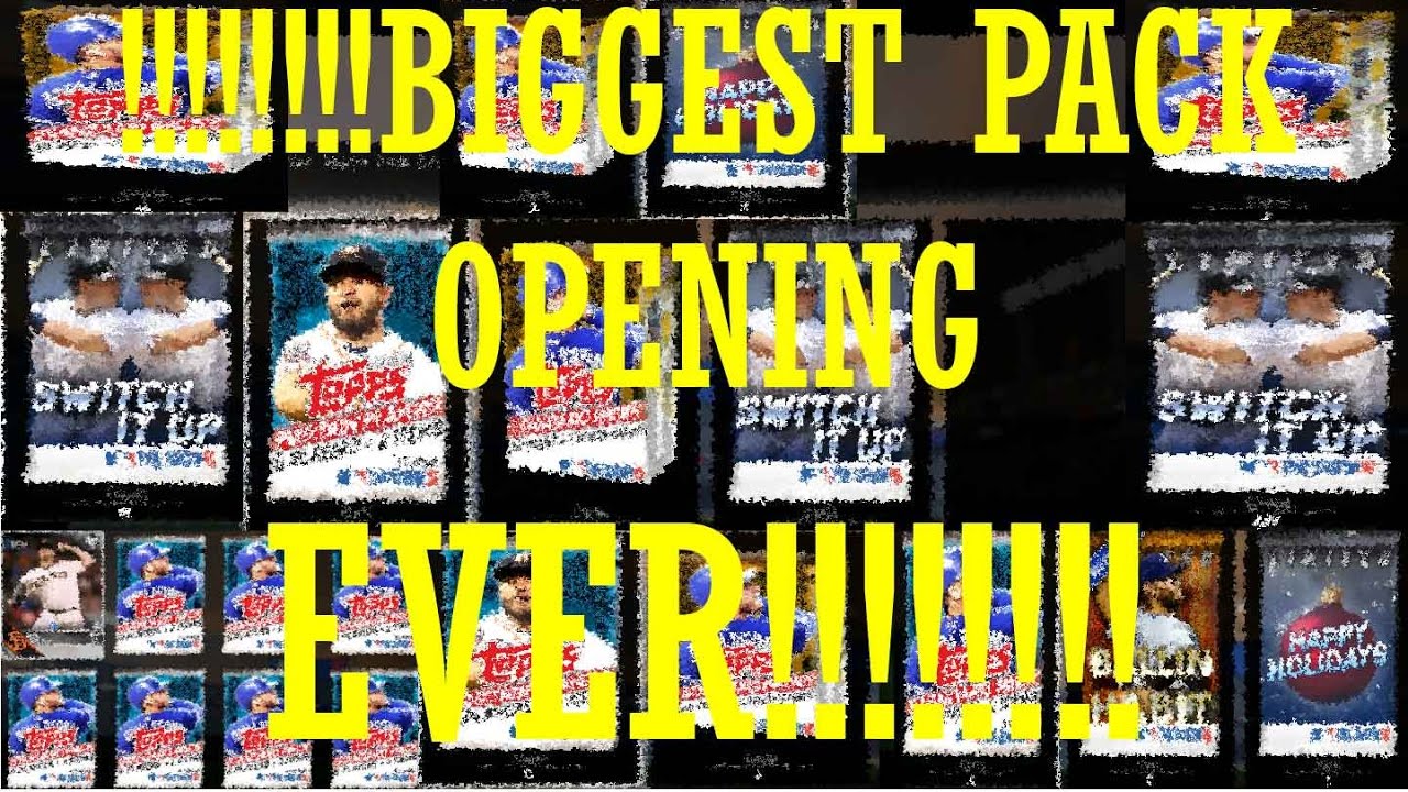 BIGGEST PACK OPENING EVER!!!!!!!! - YouTube