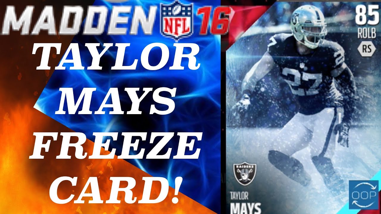 HOW I GOT MY ULTIMATE FREEZE PLAYERS! TAYLOR MAYS ROLB! - Madden 16 ...