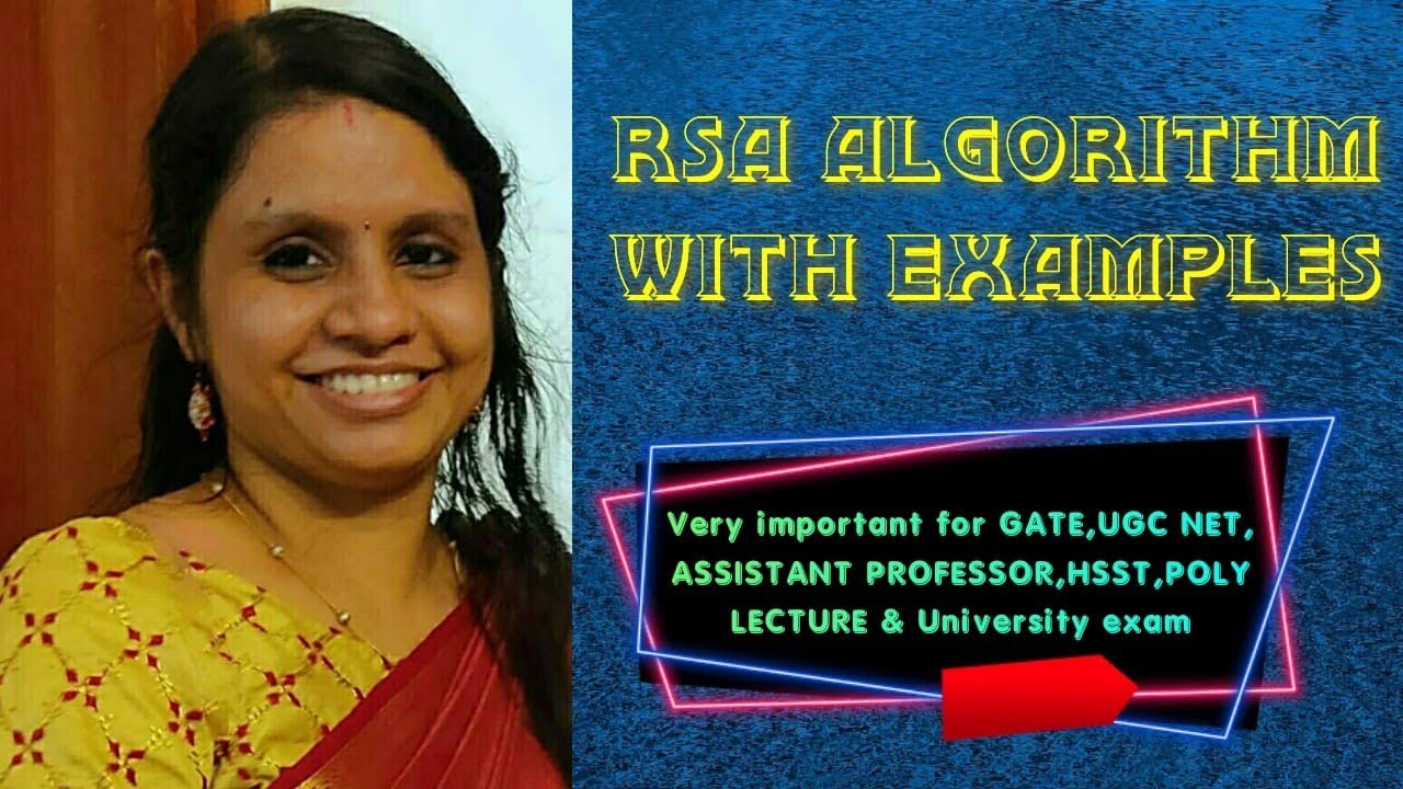Lecture-2 RSA Algorithm with Examples - YouTube
