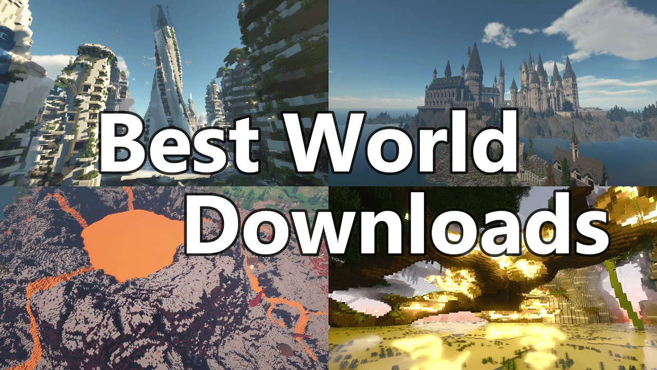 8 Beautiful Minecraft Worlds (Plus World Download) - YouTube
