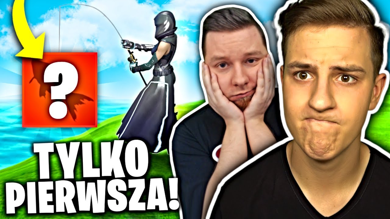 🐟 TYLKO PIERWSZA ZŁOWIONA RYBKA w FORTNITE CHALLENGE z MANOYEK - YouTube