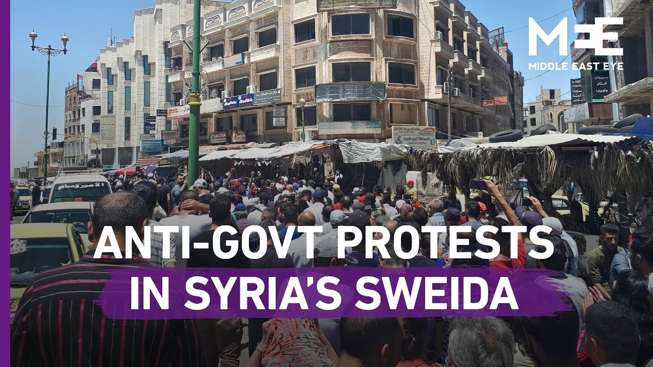 Anti-government protests in Syria’s Sweida continue for a second week ...