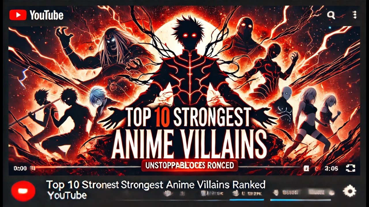 Top 10 Strongest Anime Villains | Unstoppable Forces Ranked - YouTube