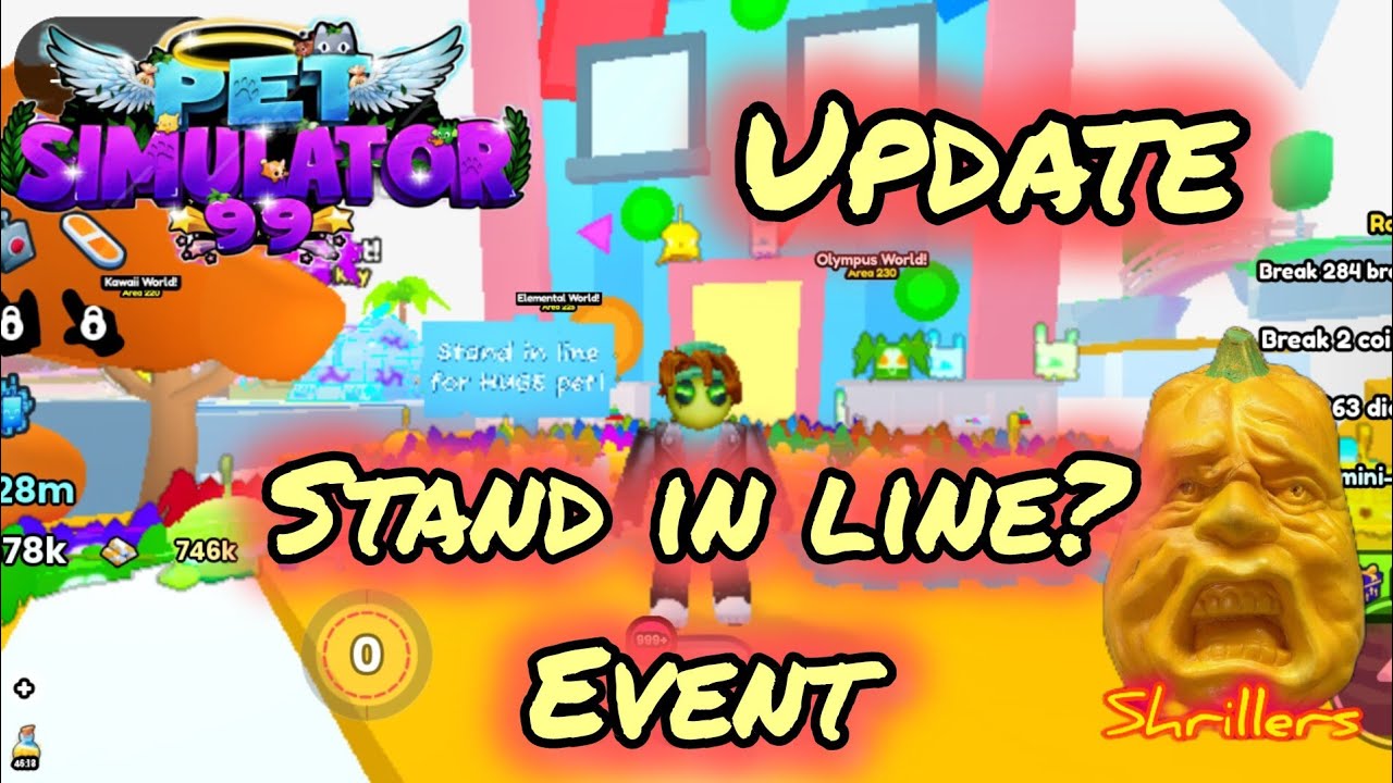 Petsim99 Update! Stand in Line Event? #roblox #fun #gaming #video - YouTube