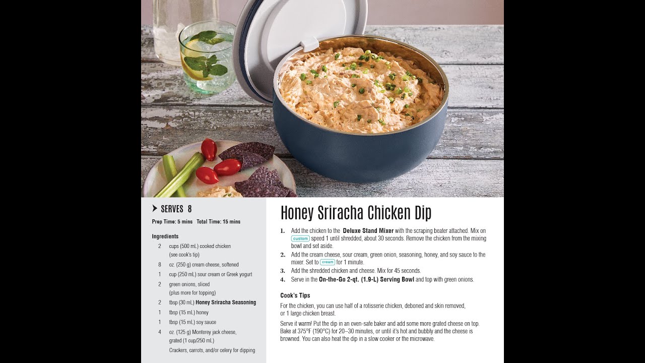 Cooking with Kristin - Honey Sriracha Chicken Dip - YouTube